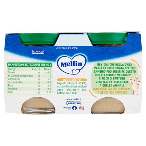 Mellin Omogeneizzato Fagioli Bianchimelanzane Bennet Online