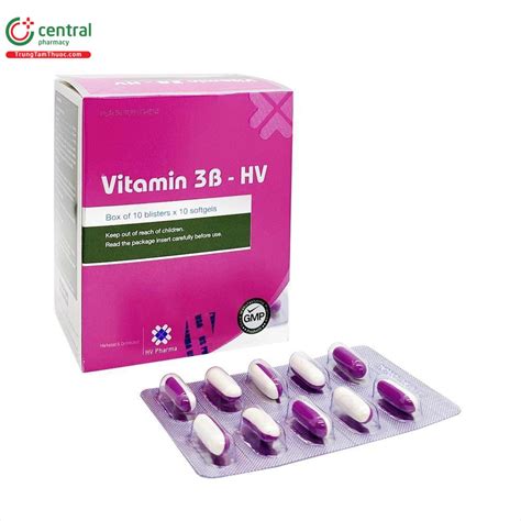 Vitamin 3b Hv Bổ Sung đồng Thời Vitamin B1 B6 Và Vitamin B12