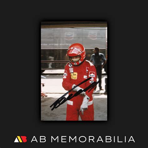 Niki Lauda Signed 1975 Ferari Autographed Photograph