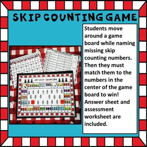 Skip Counting Games Centers And Worksheets Classful
