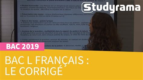 Bac Francais Les Corriges De L Epreuve De Francais Du Bac Hot Sex Picture