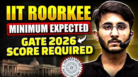 Iit Roorkee Expected Cutoff Through Gate 2026 Official Data 📈 Youtube
