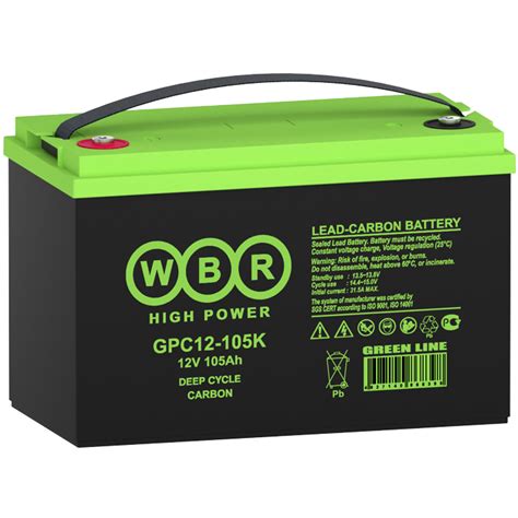 Аккумуляторы Wbr Gpc12 105k — оригинальная продукция Wbr Battery