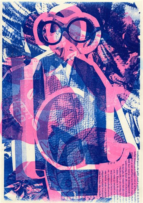 Riso Print Graphic Poster Graphic Art Risograph Design