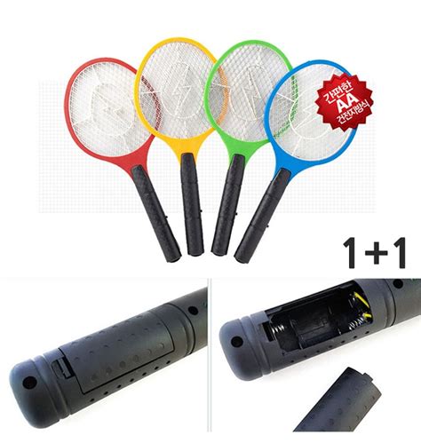 특가 2개 Kc인증 Aa건전지형 전기모기채 전기파리채 티몬