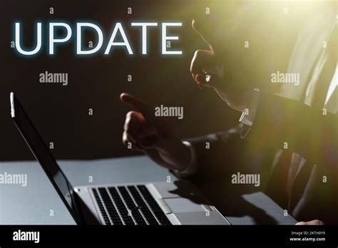 Conceptual Display Update Internet Concept Up To Date Make Something More Modern Or Updated