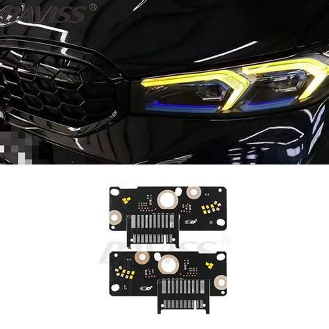 For Bmw Serie 3 Series G20 G28 I3 Lci Drl Yellow Led Panel Daytime