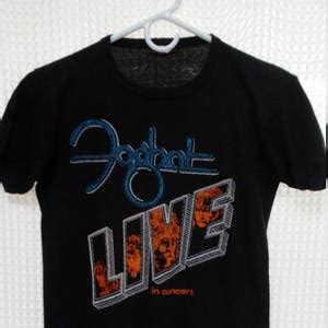 Vintage 70s Foghat T Shirt Concert Jersey 1970s Original Live Tour