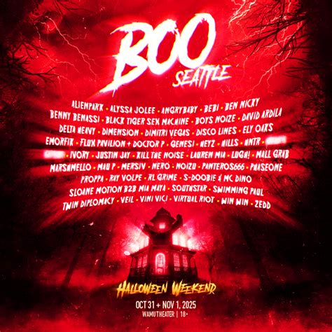 Boo Seattle Unleashes Massive 45 Artist Lineup The Festival Voice