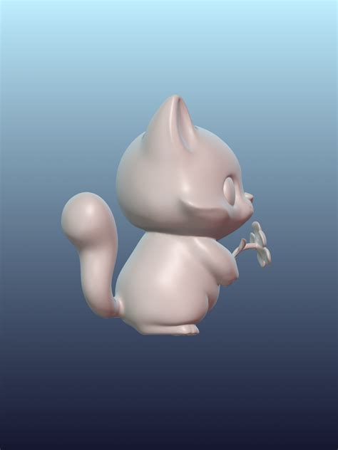 🐱 Cute Cat・free Stl File For 3d Printing・cults