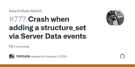 Crash When Adding A Structureset Via Server Data Events · Issue 777 · Kubejs Modskubejs · Github