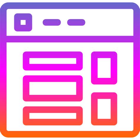 Layout Generic Gradient Icon