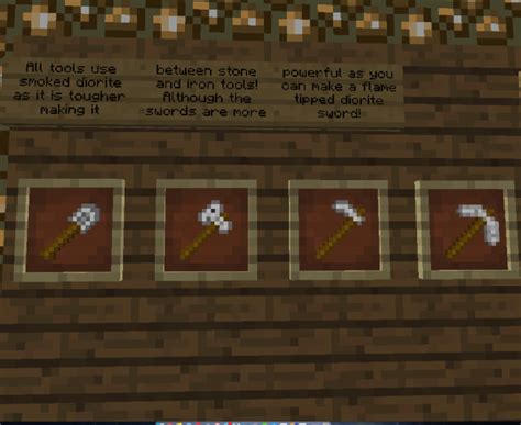 Useful Diorite Tools And Deco Blocks 1122 Minecraft Mod