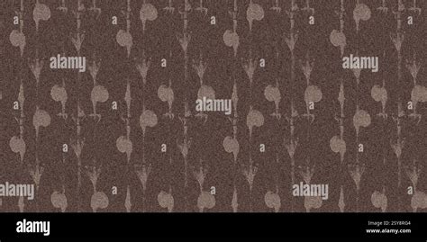 Mocha Brown Linen Floral Patterns Seamless Patterns Border Design