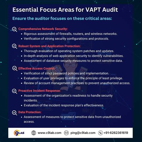 Checklist Vapt Audit Vulnerability Consultation Serviceprovider