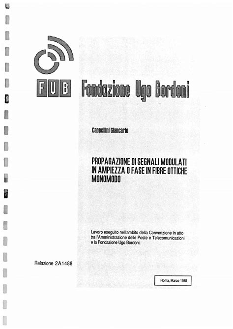 Pdf Propagation Of Phase And Amplitude Modulated Signals In Single