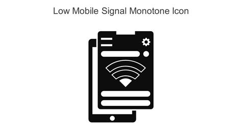 Low Mobile Signal Monotone Icon In Powerpoint Pptx Png And Editable Eps Format PPT Sample