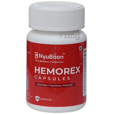Nyuboon Hemorex Capsule Buy Bottle Of 600 Capsules At Best Price In