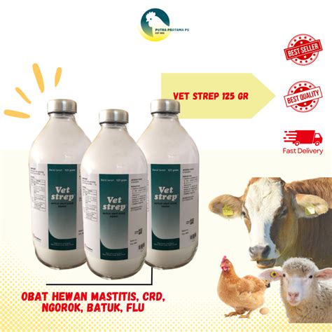 Jual Vet Strep Medion 25 50 125 Gram Obat Hewan Mastitis Crd