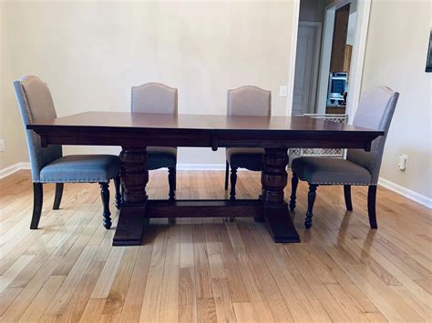 Oak Dining Table With Pedestals — Nova Woodworking