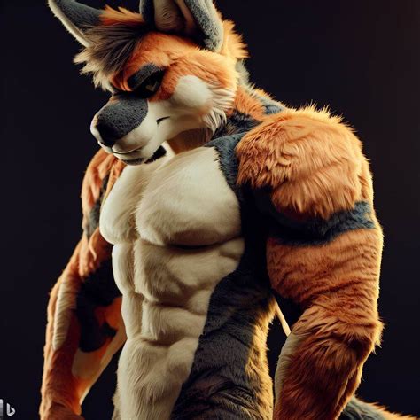Muscular Fursona By Zanyansilver On Deviantart