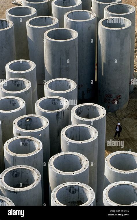 Slipcast Reinforced Concrete Sewage Outfall Pipes Piraeus Port Of