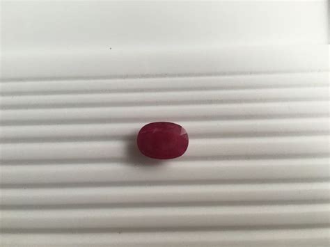 Red Ring Pendent Oval Polished Ruby Gemstones For Jewellery Style