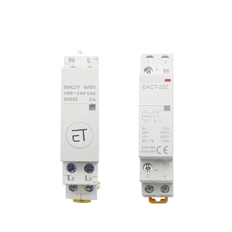 1pcs Wifi Smart Auxiliary Contactor Timer Ac 220v Dc24v Rail Household