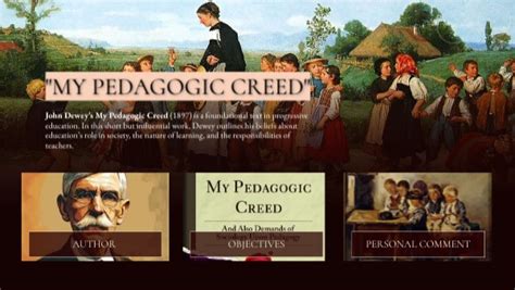 My Pedagogic Creed Genially