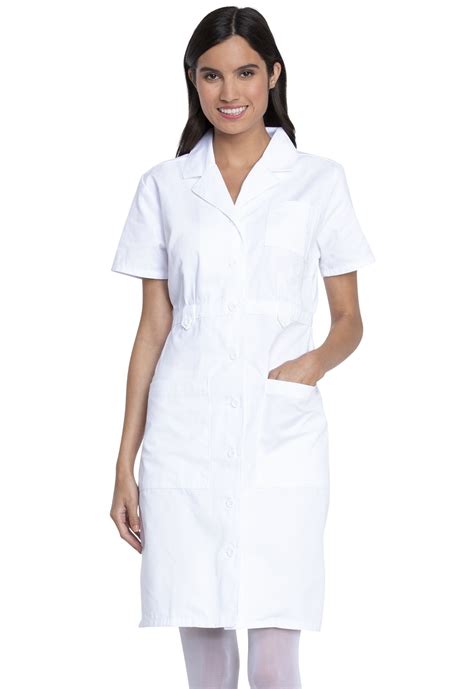 Dickies Eds Professional Scrubs Dress For Women Button Front 84500
