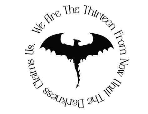 Throne Of Glass The Thirteen Version 2 Svg Png Cc Svg Png Wyvern