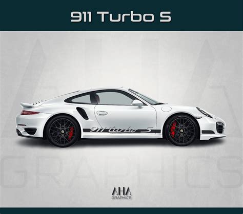 Side Stripes Decals For Porsche 911 Turbo S Aha Graphics