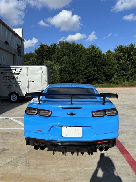 Camaro Rear Diffuser Quad Single Tips 16 Pep11customz