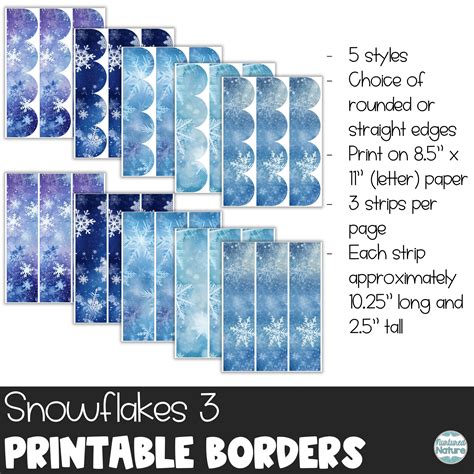 Snowflake Border For Bulletin Board