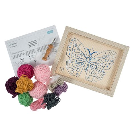 Punch Needle Frame Kit Butterfly Ethel And Em