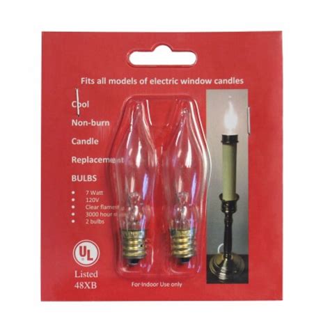 Imc Candle Corp 7w Incandescent Replacement Bulbs For Electric Candles