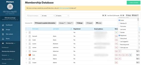 Control Panel Updates Now Live Pitchero Updates