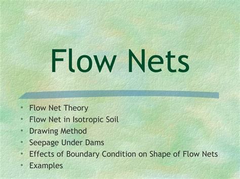 Geotechnical Engineering I Lec 27 Flow Nets Ppsx