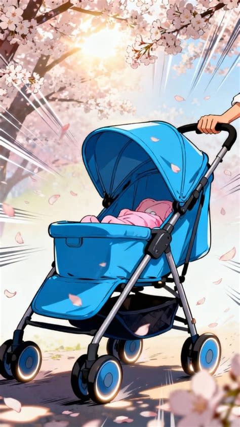 Free Sakura Stroller Scene Photo Stroller Anime Manga Download At