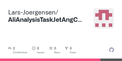 GitHub Lars Joergensen AliAnalysisTaskJetAngCorrelations