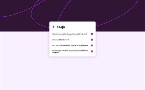 Frontend Mentor Faq Accordion Using Css And Js Coding Challenge Solution