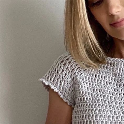 Crochet Pattern The Liliana Tee Top Down Crochet Pattern Crochet Pattern Summer Top Pattern