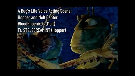 A Bugs Life Voice Acting Scene Hopper And Molt Banter