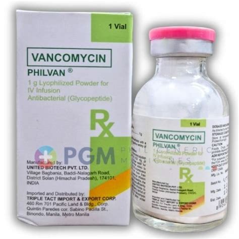Vancomycin 1gvial Philvan Philippine Generic Medicines