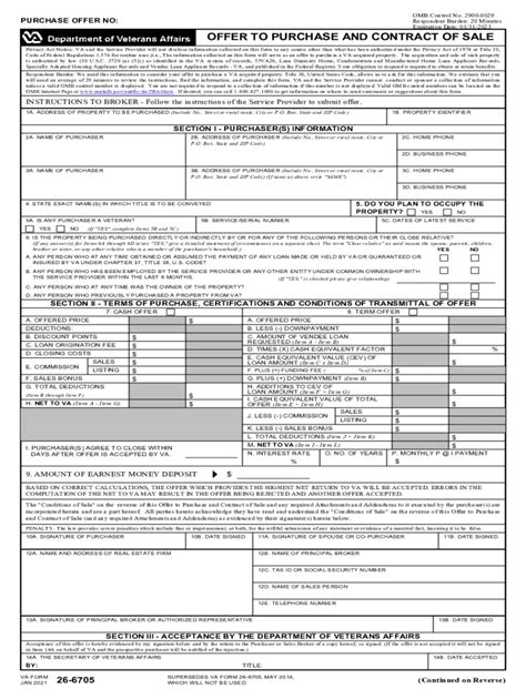 Va Offer To Purchase Form Fill Out And Sign Online Dochub