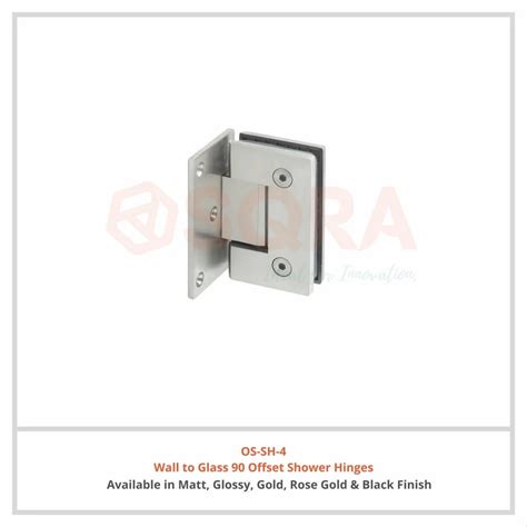 Os Sh 4 Wall To Glass 90 Shower Hinges Offset Thickness 3 Mm At Rs
