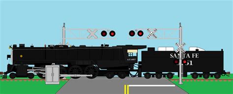 Atsf 3751 Going Through Cantilever Crossing By Willm3luvtrains On