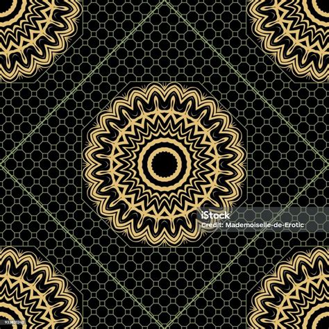 장식 꽃 장식입니다 완벽 한 패턴입니다 벡터 일러스트 레이 션 목에 스카프 카펫 밴 대 나 디자인 인쇄에 대 한 합니다 0명에 대한 스톡 벡터 아트 및 기타 이미지 Istock