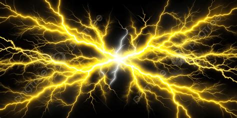 Yellow Lightning Wallpaper