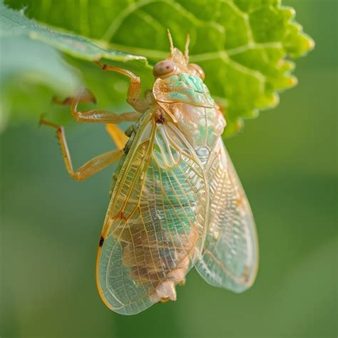 Free Cicada On Leaf Image Download At Stockcake